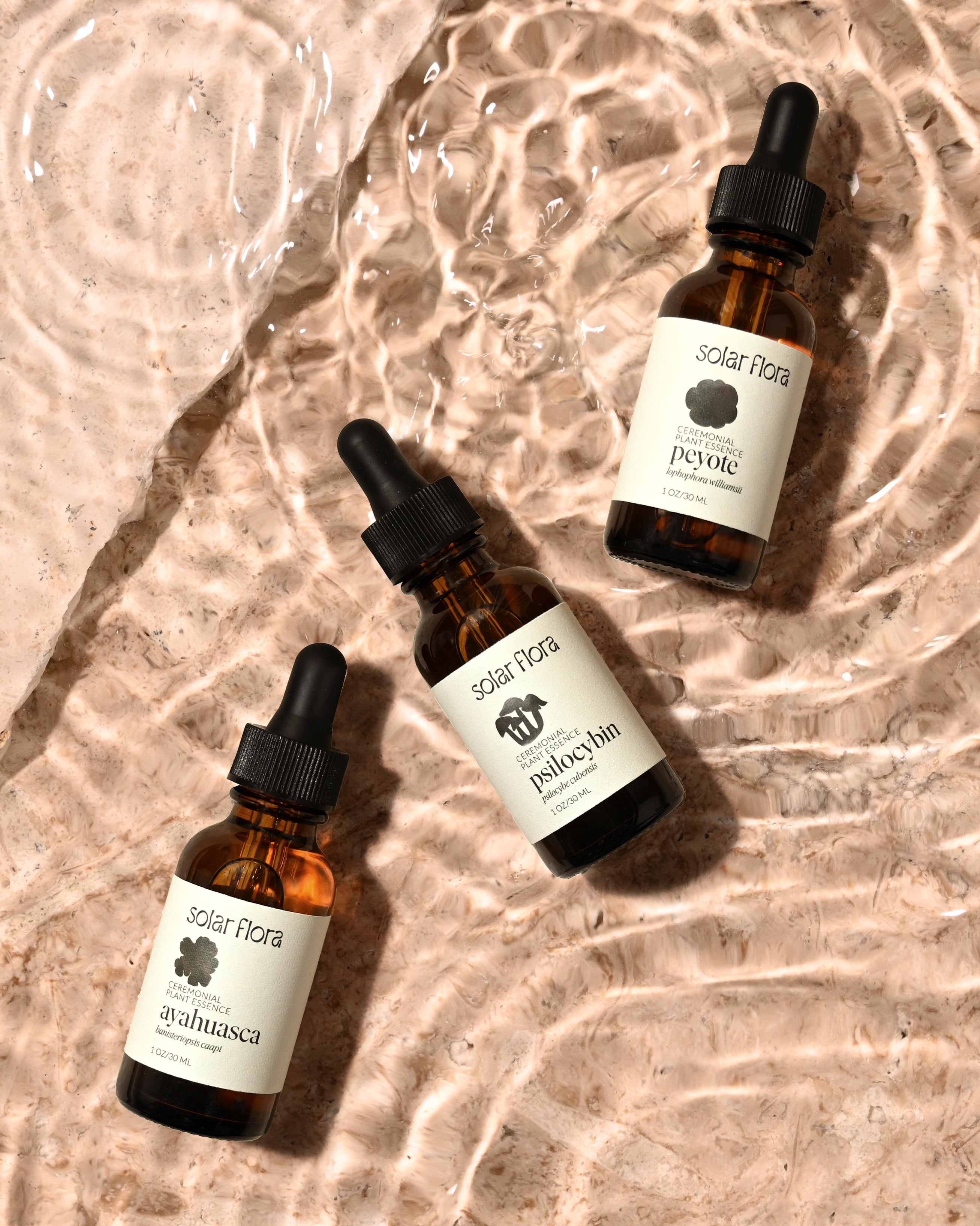 Ceremonial Plant Essence Kit–Ayahuasca-Peyote-Psilocybin | Solar Flora